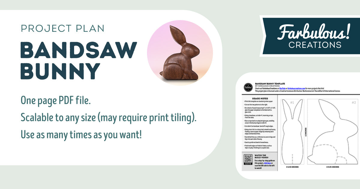 Bandsaw Bunny Template | Farbulous Creations